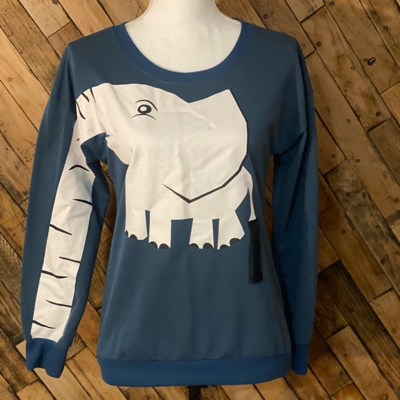 Sweaters | Blue Elephant Sweater | Poshmark